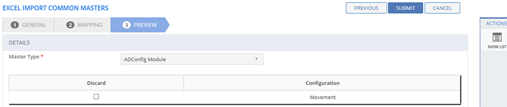 Configuring Common Masters