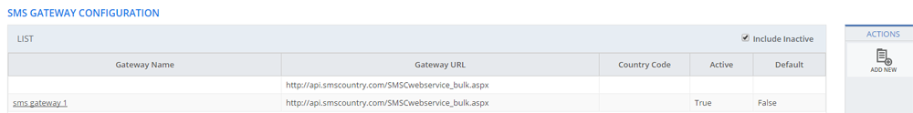 Configuring SMS Gateway